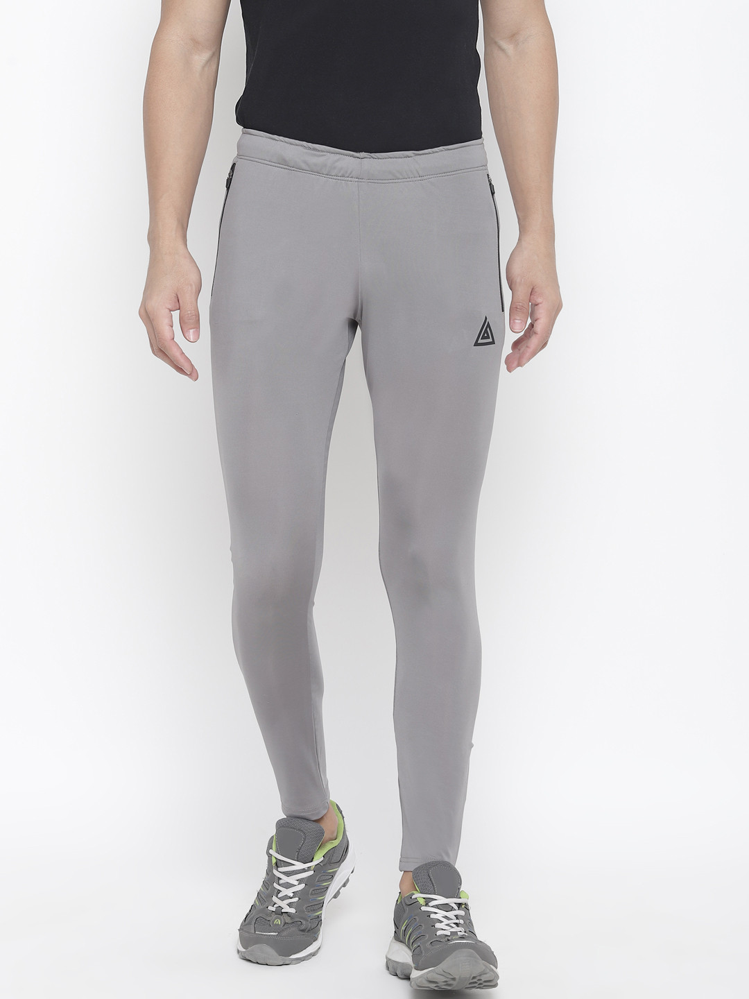 Buy Aesthetic Bodies Men Grey Slim Fit Solid Track Pants - Track Pants ...