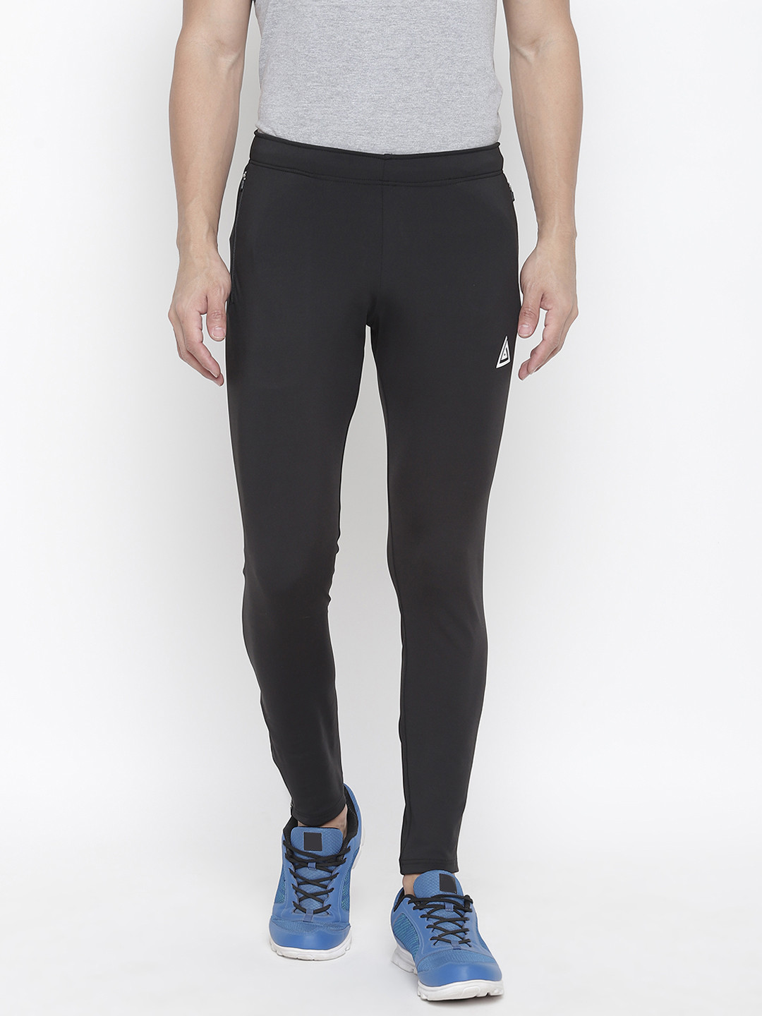 Buy Aesthetic Bodies Men Black Slim Fit Solid Track Pants - Track Pants ...