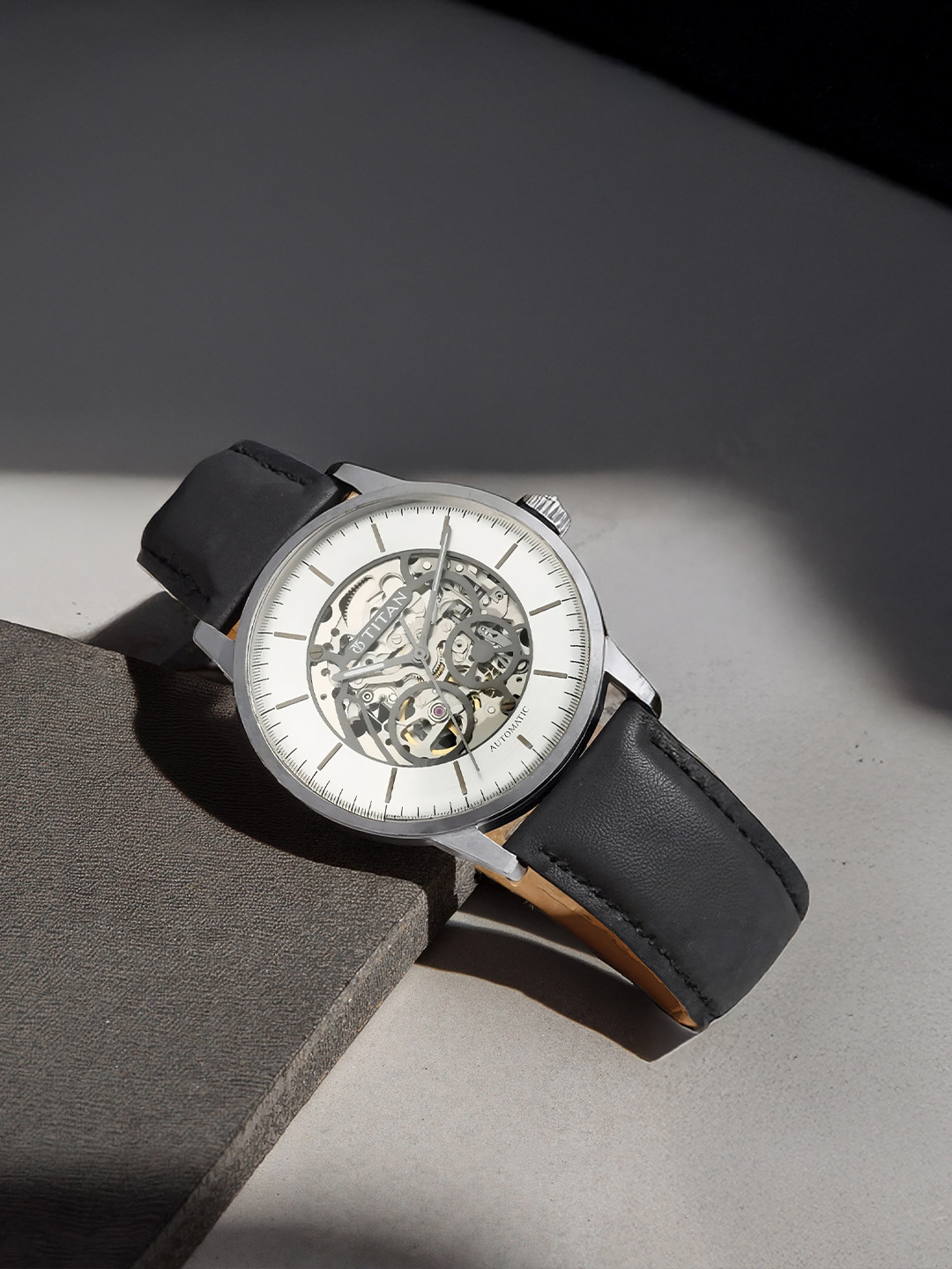 Buy Titan Mechanical Men Silver Analogue Watch 90110SL01 - Watches for ...