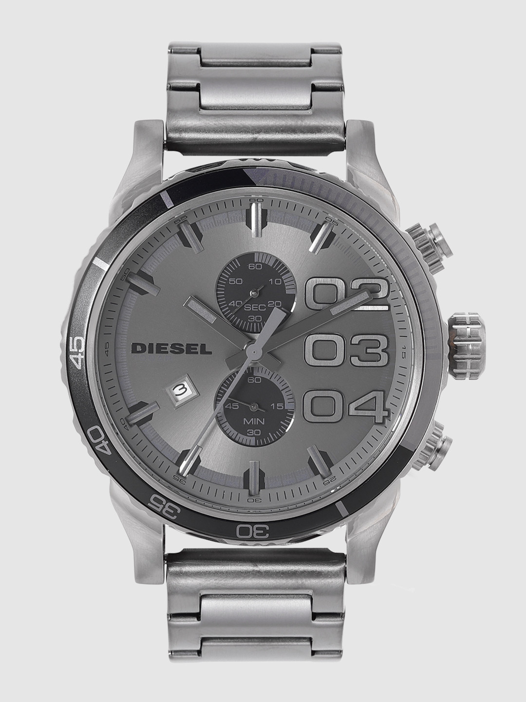 Buy DIESEL Men Charcoal Grey Chronograph Watch DZ4314 - Watches for Men ...