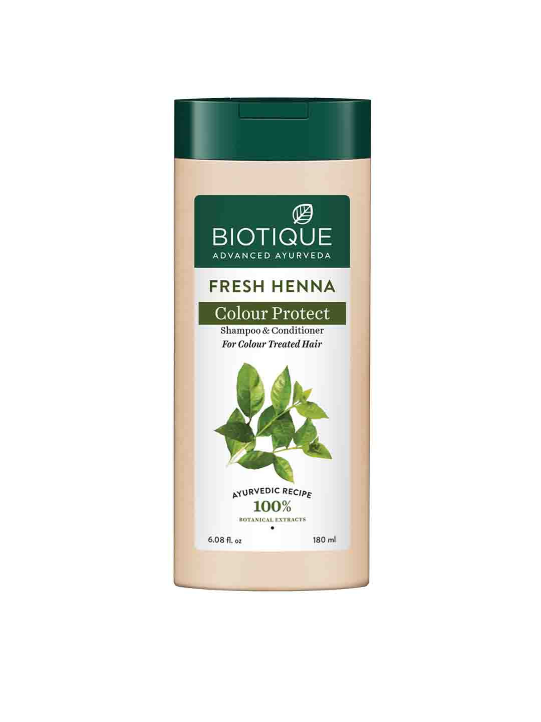 Buy Biotique Bio Henna Leaf Fresh Texture Shampoo & Conditioner 180 Ml ...