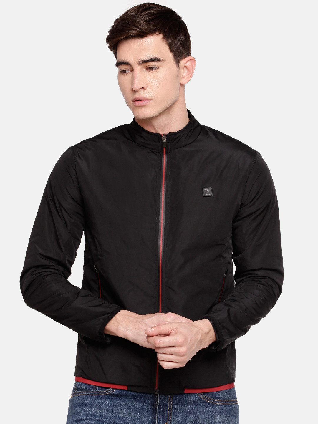 Buy Proline Active Men Black Solid Open Front Jacket - Jackets for Men ...