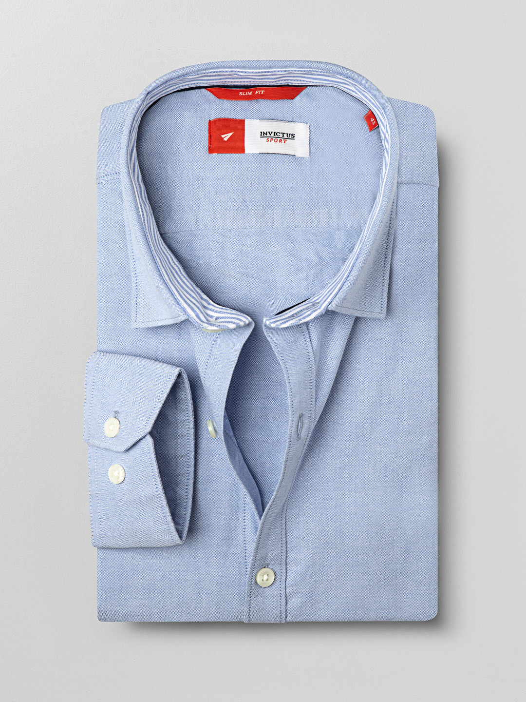 Buy INVICTUS Men Blue Slim Fit Solid Casual Shirt - Shirts for Men ...