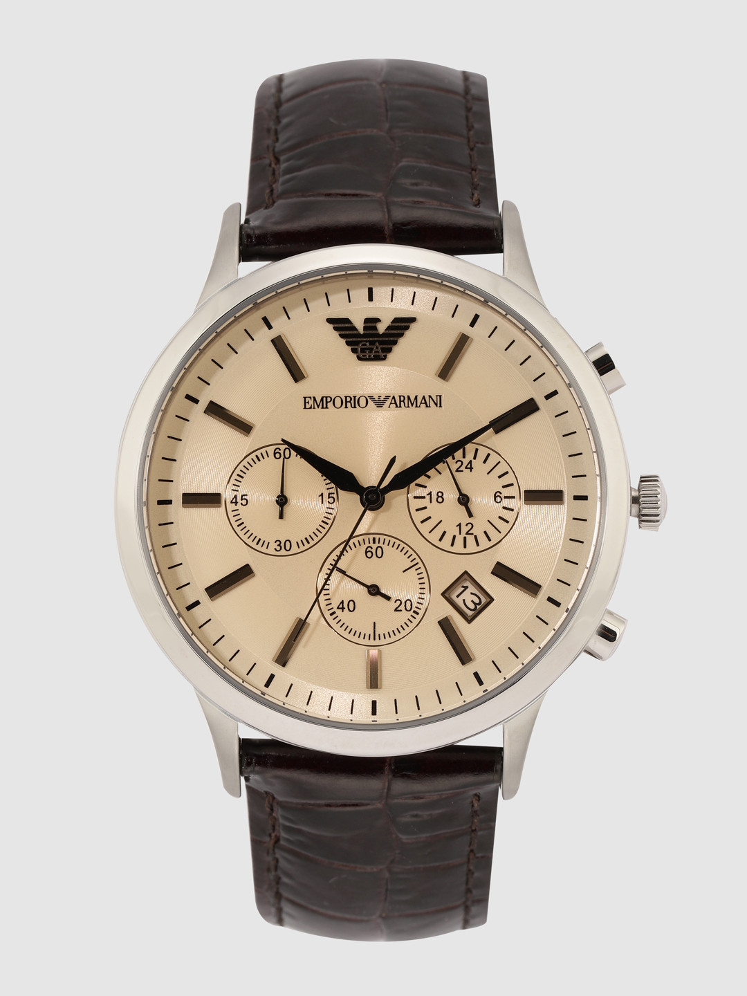 Buy Emporio Armani Men Brown Analogue Watch AR2433 - Watches for Men ...