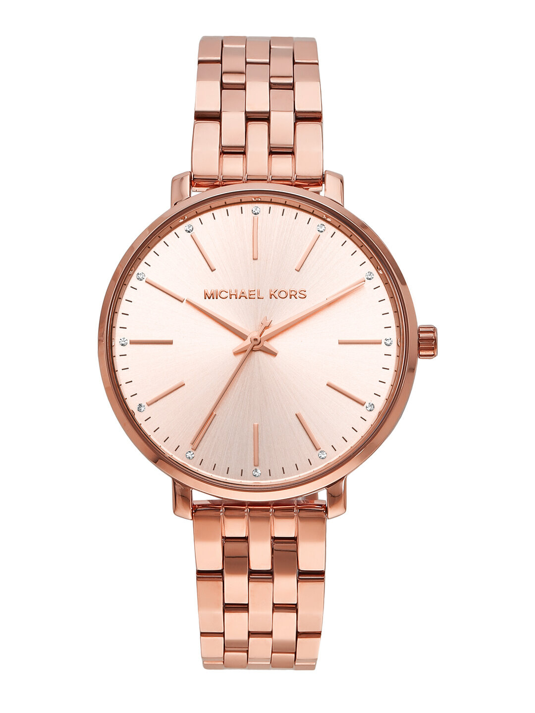 Buy Michael Kors Women Rose Gold Pyper Analogue Watch MK3897 - Watches ...
