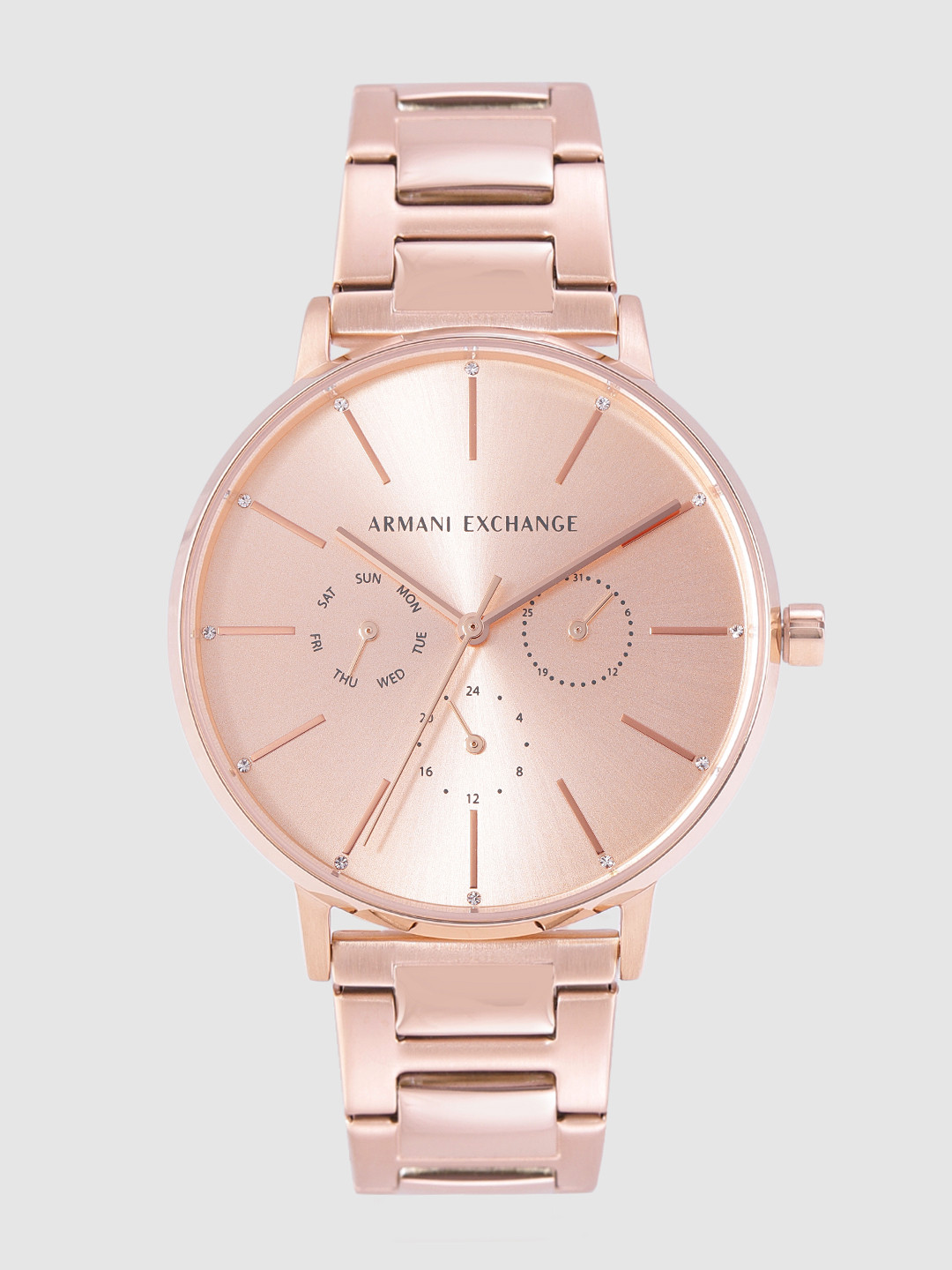 Buy Armani Exchange Women Rose Gold Lola Analogue Watch - Watches for ...
