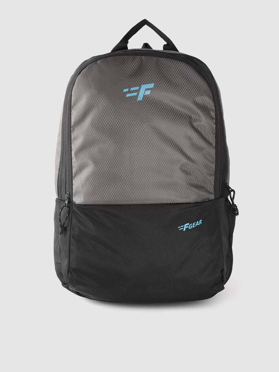 Buy F Gear Kids Charcoal Grey & Black Colourblocked Backpack ...