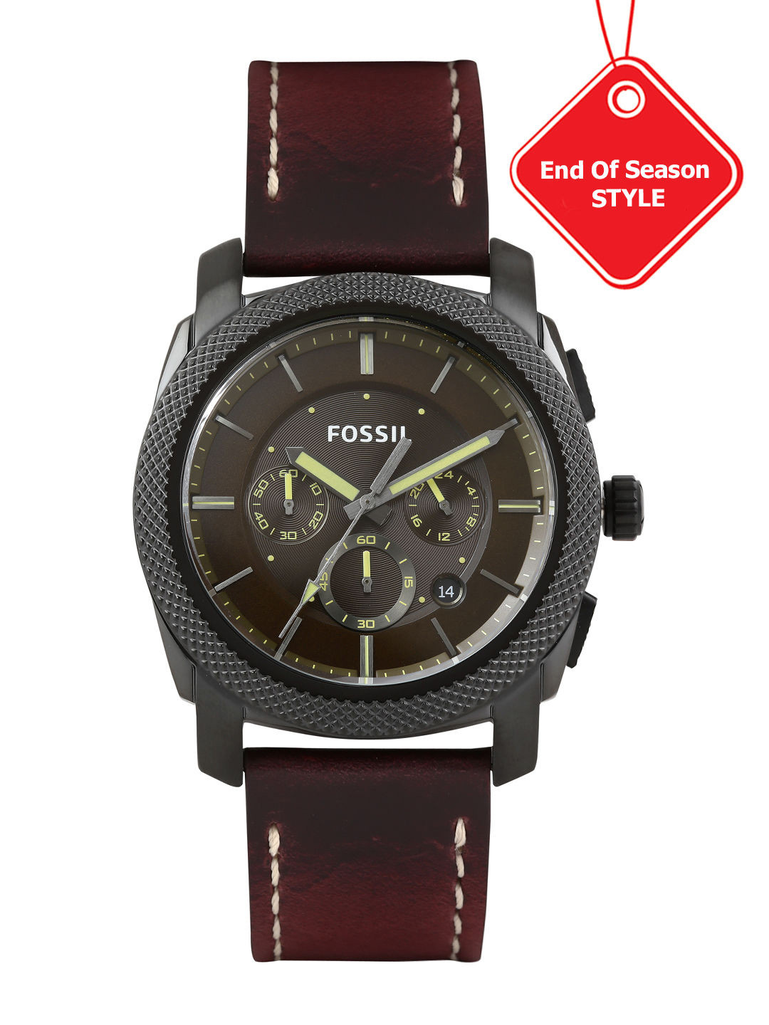 Buy Fossil Men Coffee Brown Dial Chronograph Watch FS5121 - Watches for ...