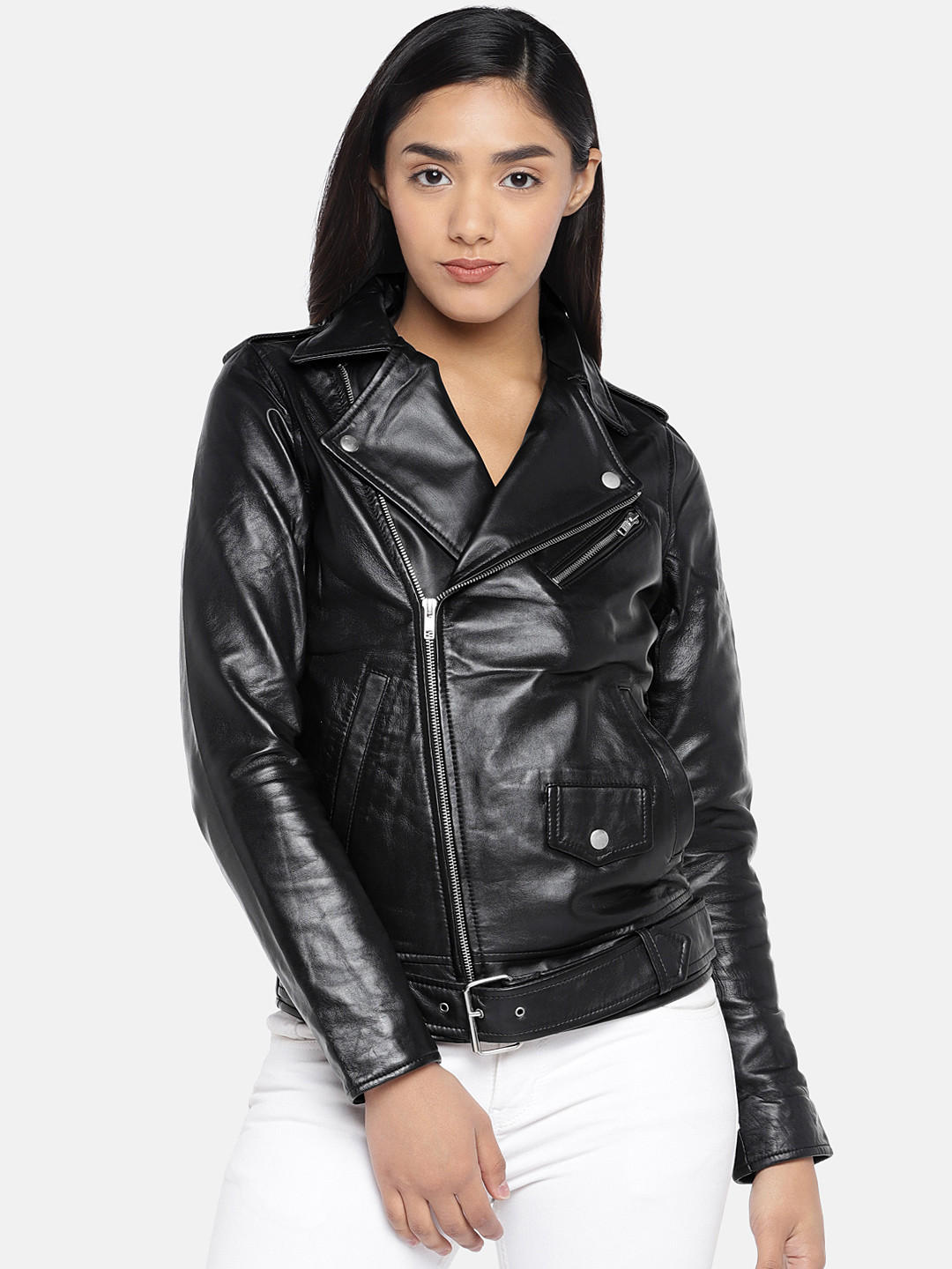 Buy MERLOT Women Black Jacket - Jackets for Women 10977174 | Myntra