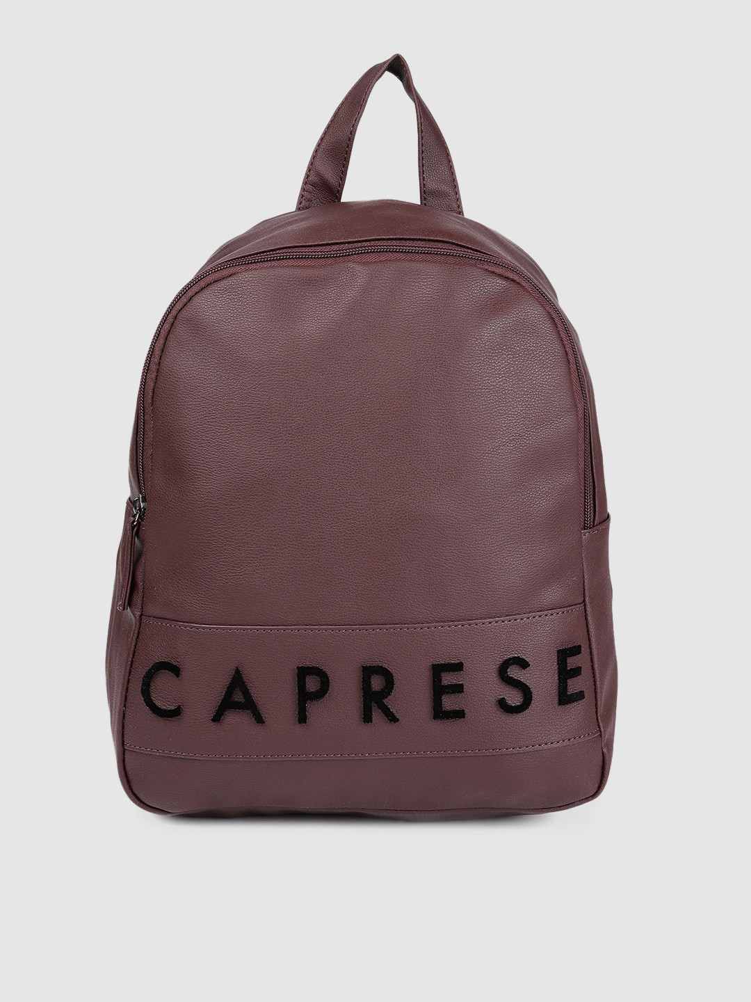 Buy Caprese Women Maroon Textured Backpack - Backpacks for Women ...