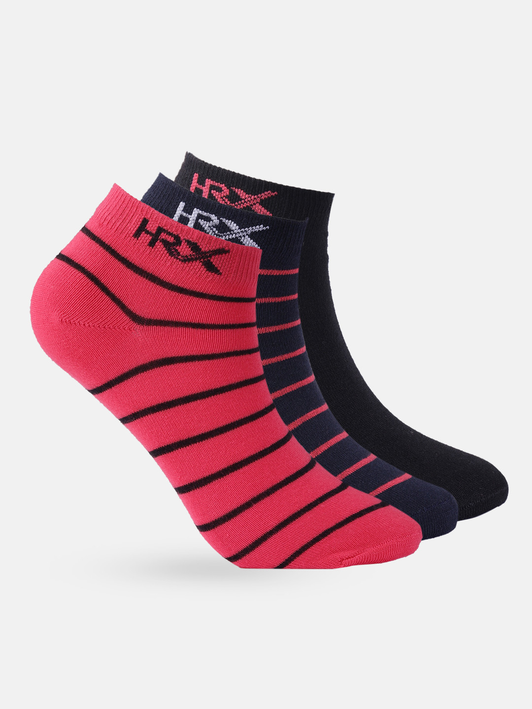 Buy HRX By Hrithik Roshan Women Ankle Length Pack Of 3 Socks - Socks ...