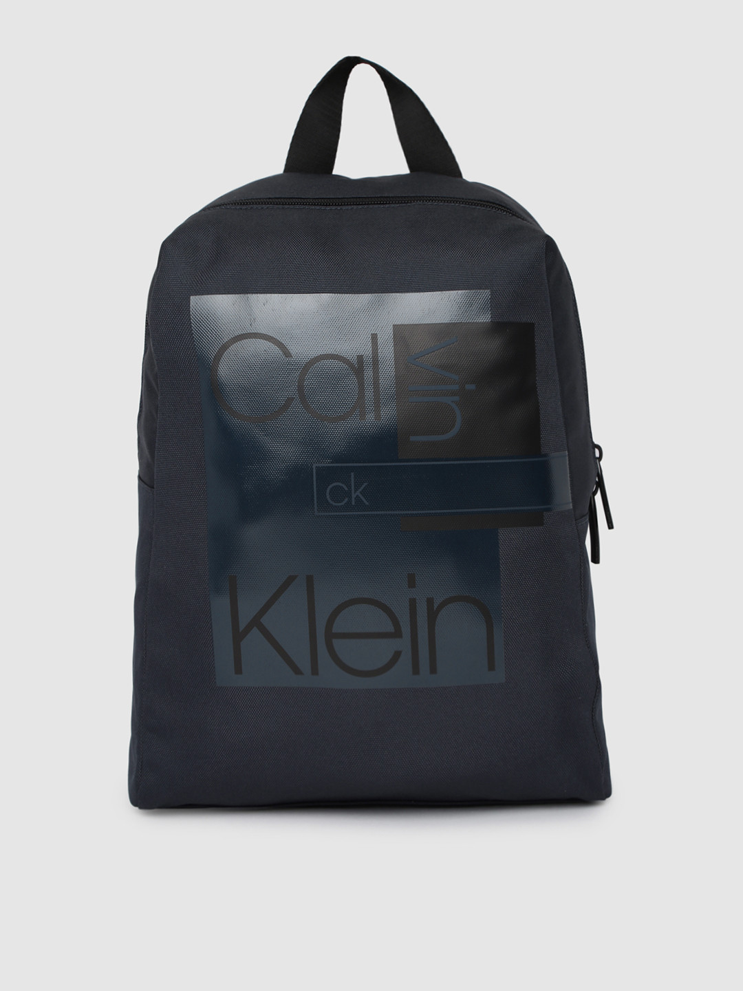 Buy Calvin Klein Jeans Men Navy Blue Brand Logo Printed Backpack ...
