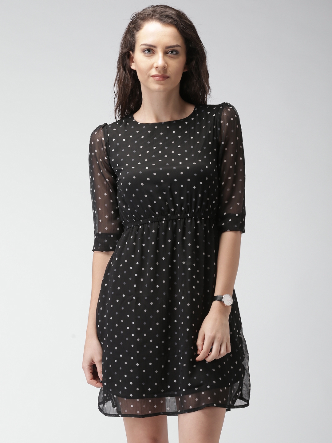 Buy Mast & Harbour Black Polka Dot Print Fit & Flare Dress - Dresses ... Buy Mast & Harbour Black Polka Dot Print Fit & Flare Dress - Dresses ...