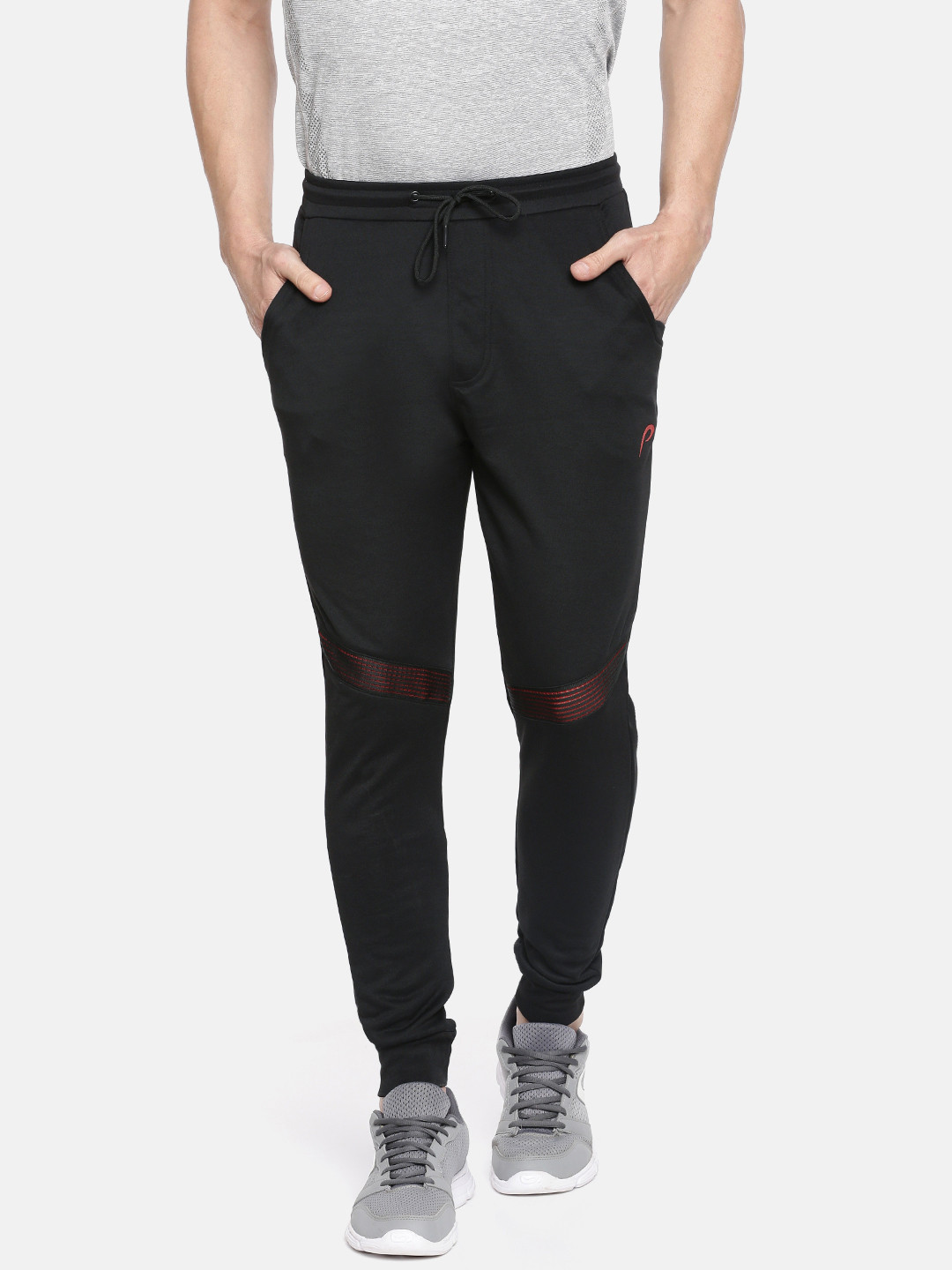 Buy Proline Active Men Black Slim Fit Solid Joggers - Track Pants for ...