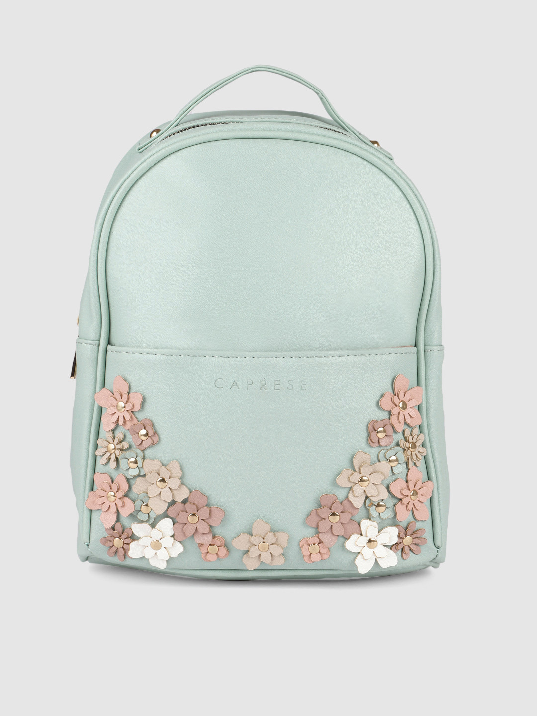 Buy Caprese Women Green Applique Detail Backpack - Backpacks for Women ...