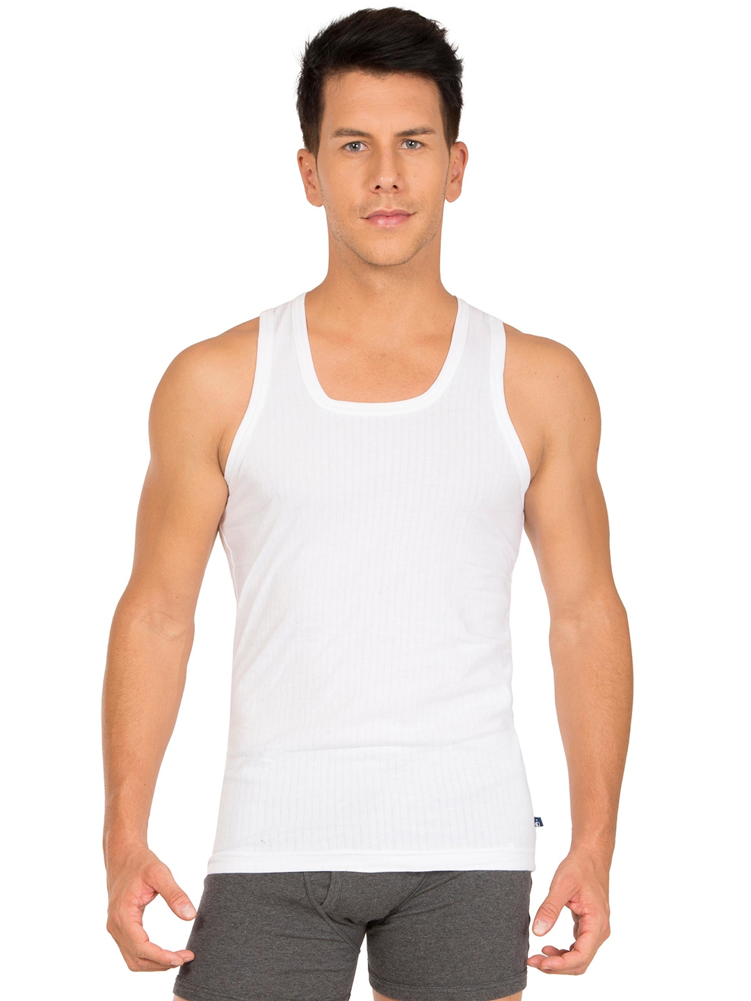Buy Jockey Men White Solid Innerwear Vest 8816 0105 Innerwear Vests For Men 11036184 Myntra