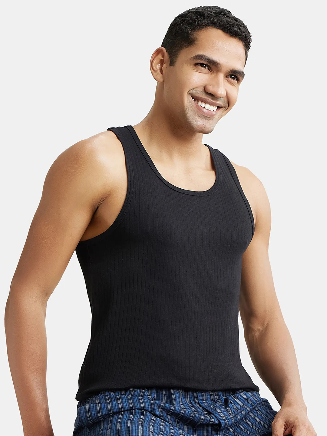 Buy Jockey Combed Cotton Rib Round Neck With Racer Back Gym Vest 9922 ...