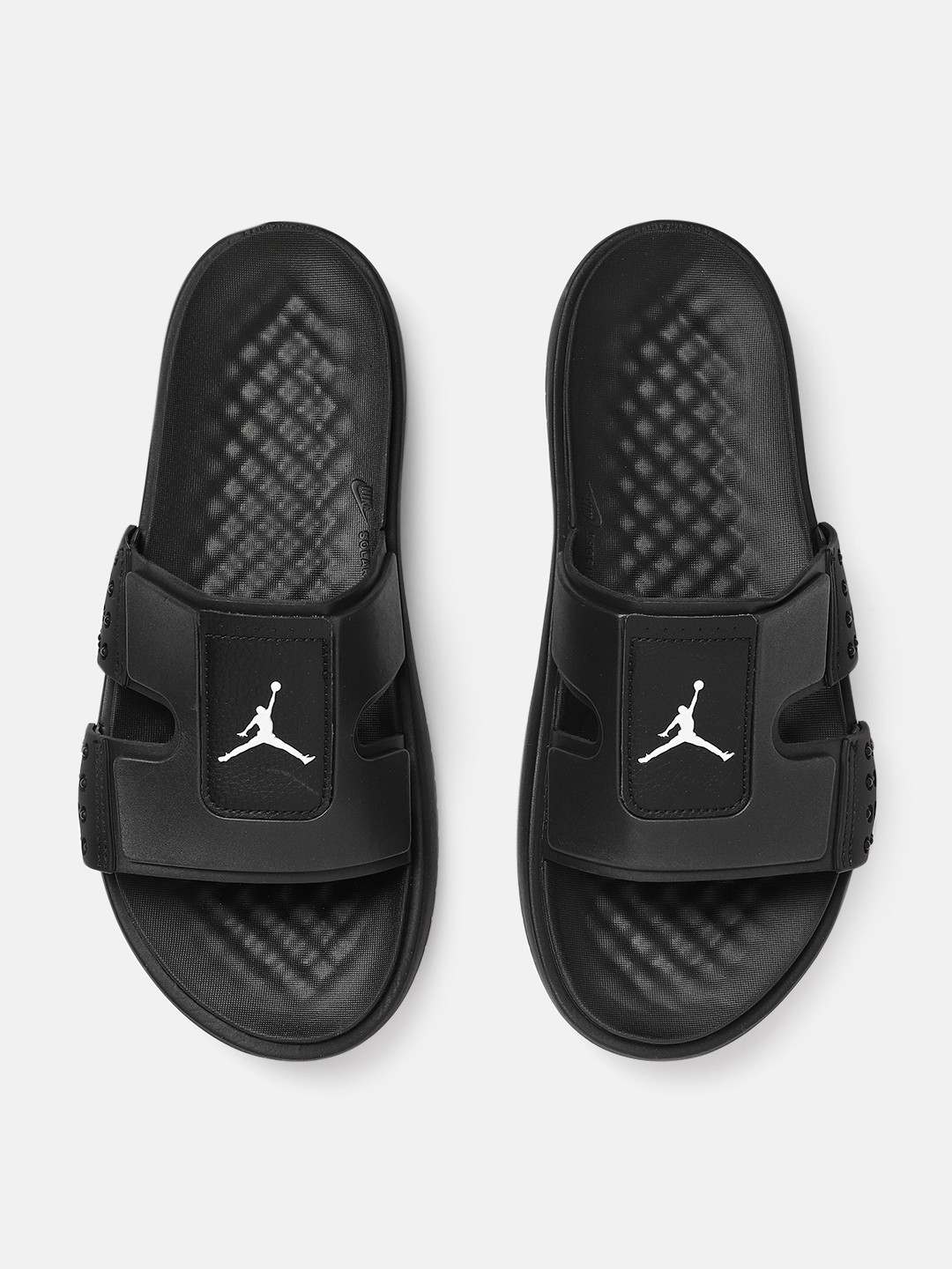 Buy Nike Men Black Solid JORDAN HYDRO 8 Sliders - Flip Flops for Men ...