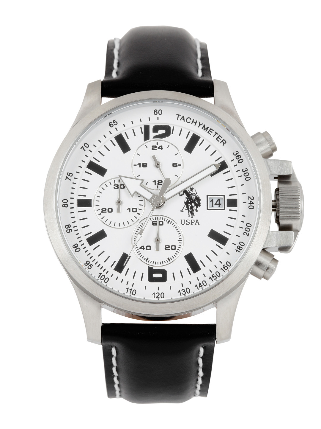 Buy U.S. Polo Assn. Men White Dial Chronograph Watch USAT0124 - Watches ...