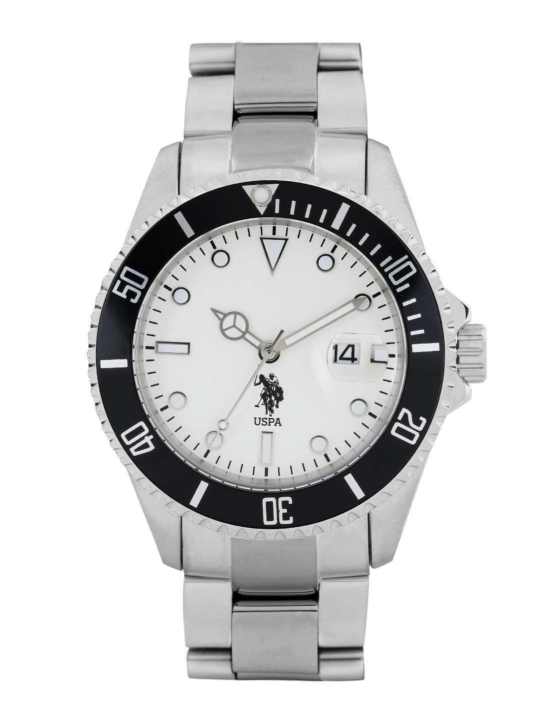 Buy U.S. Polo Assn. Men White Dial Watch USAT0132 - Watches for Men ...