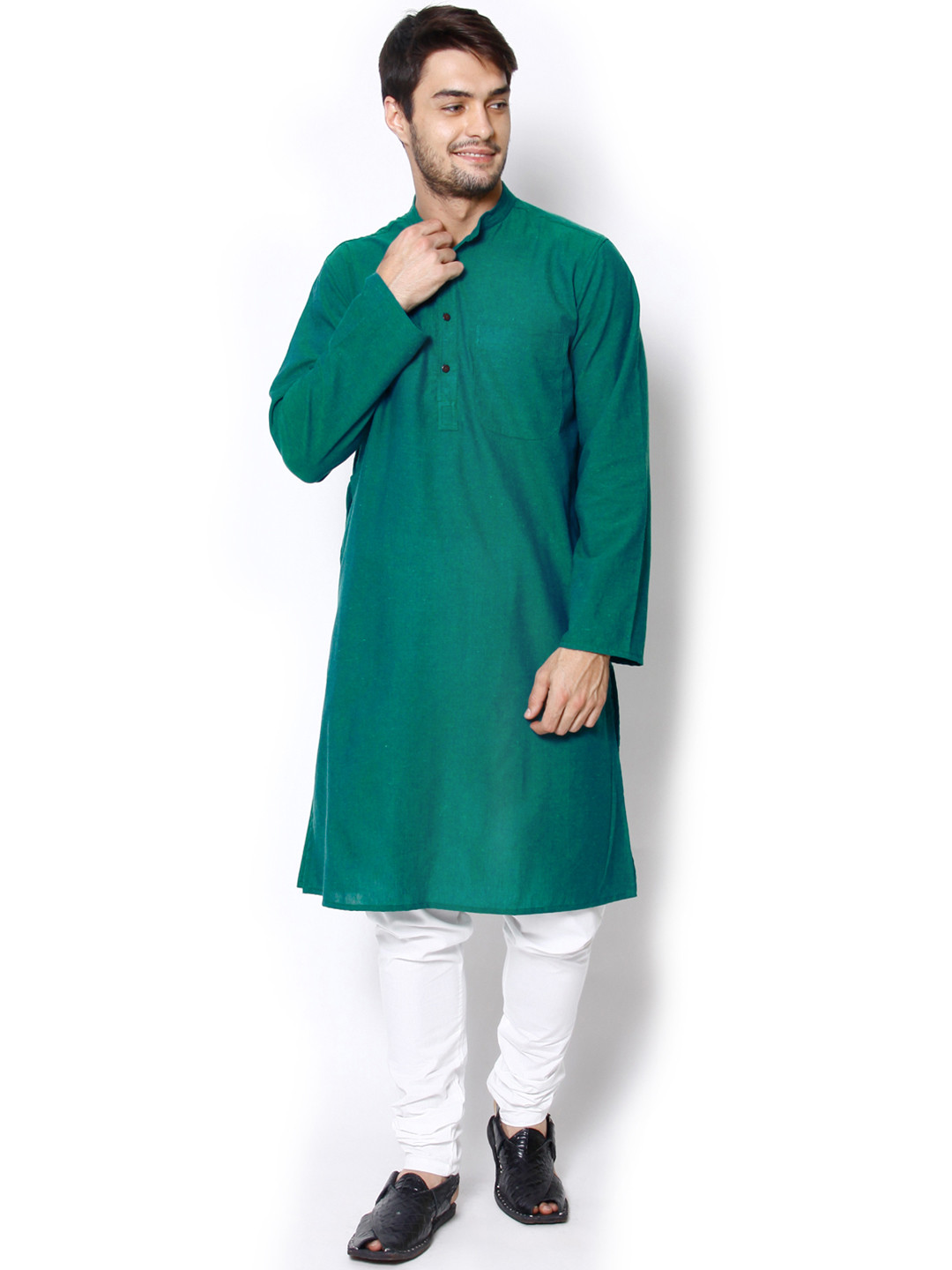 Buy Even Green Kurta - Kurtas for Men 1105393 | Myntra