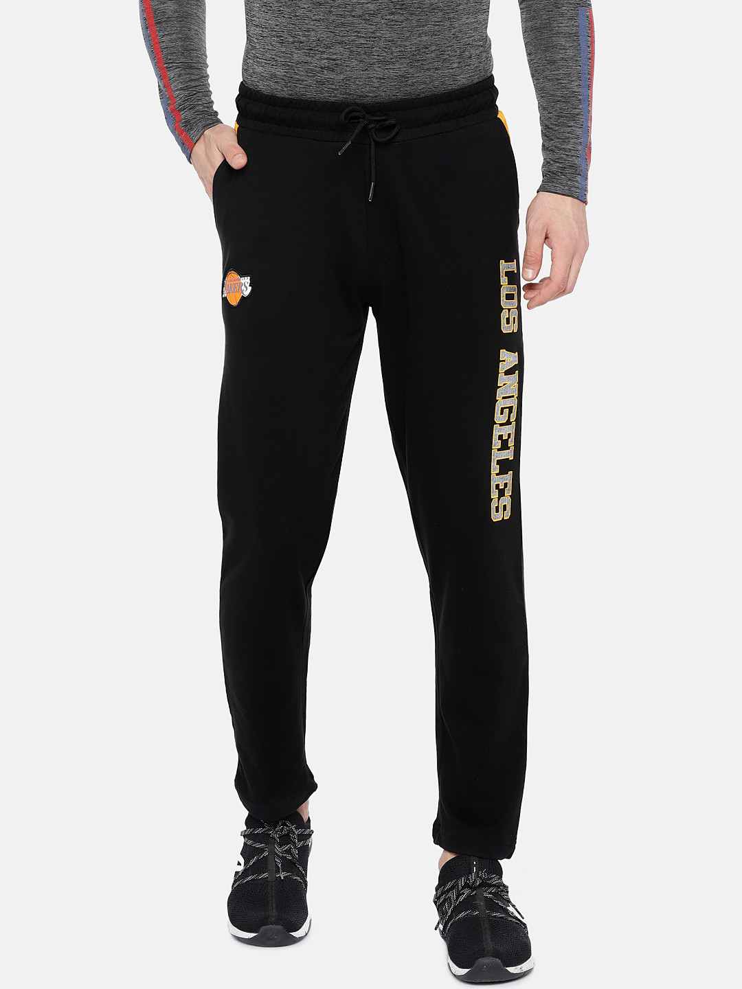 Buy NBA Men Black Solid Joggers - Track Pants for Men 11058114 | Myntra