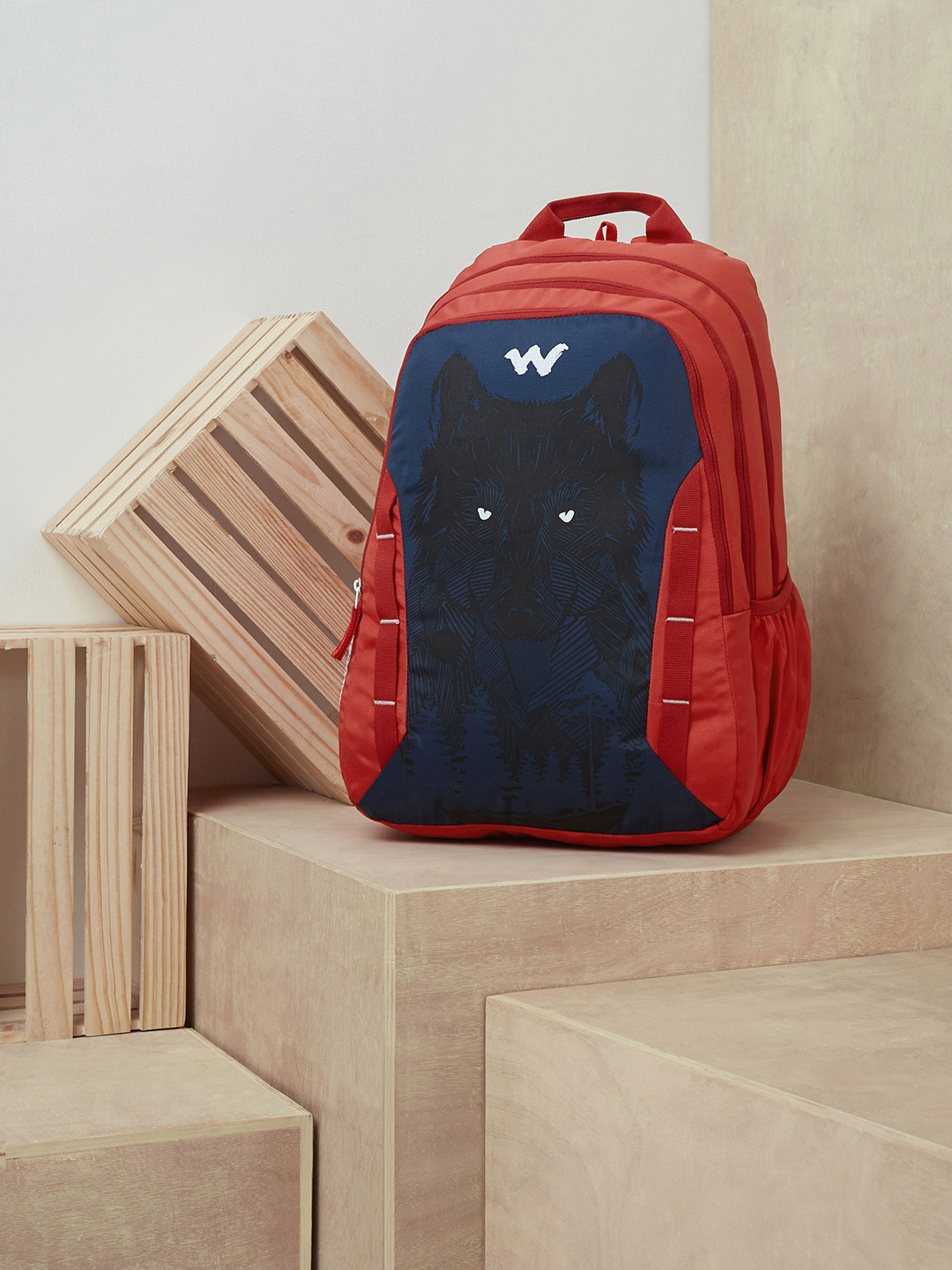 Buy Wildcraft Unisex Red Daredevil Graphic Backpack - Backpacks for ...