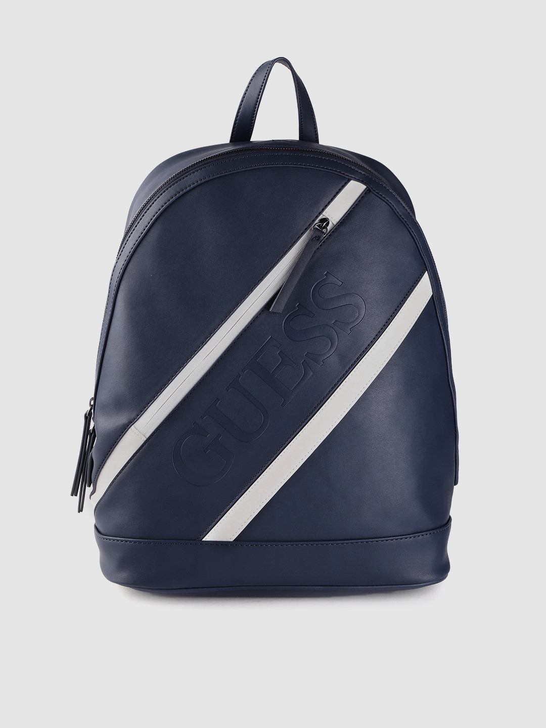 Buy GUESS Women Navy Blue Brand Logo Laptop Backpack - Backpacks for ...