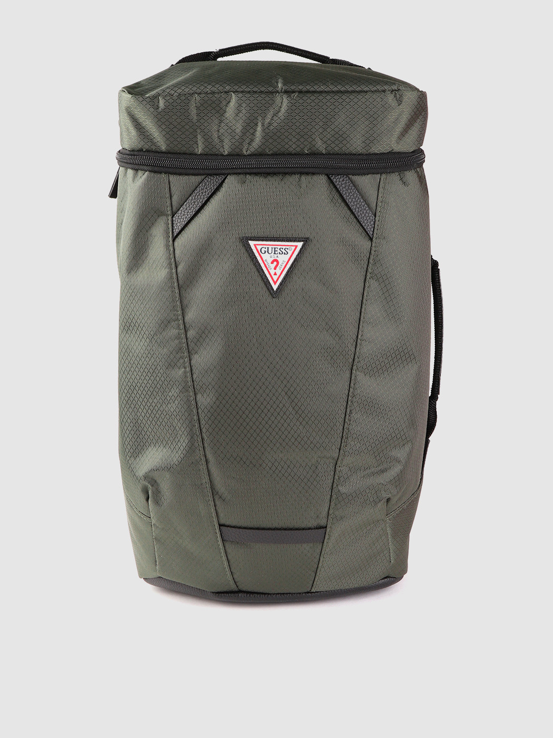 Buy GUESS Women Olive Green Textured Laptop Backpack - Backpacks for ...