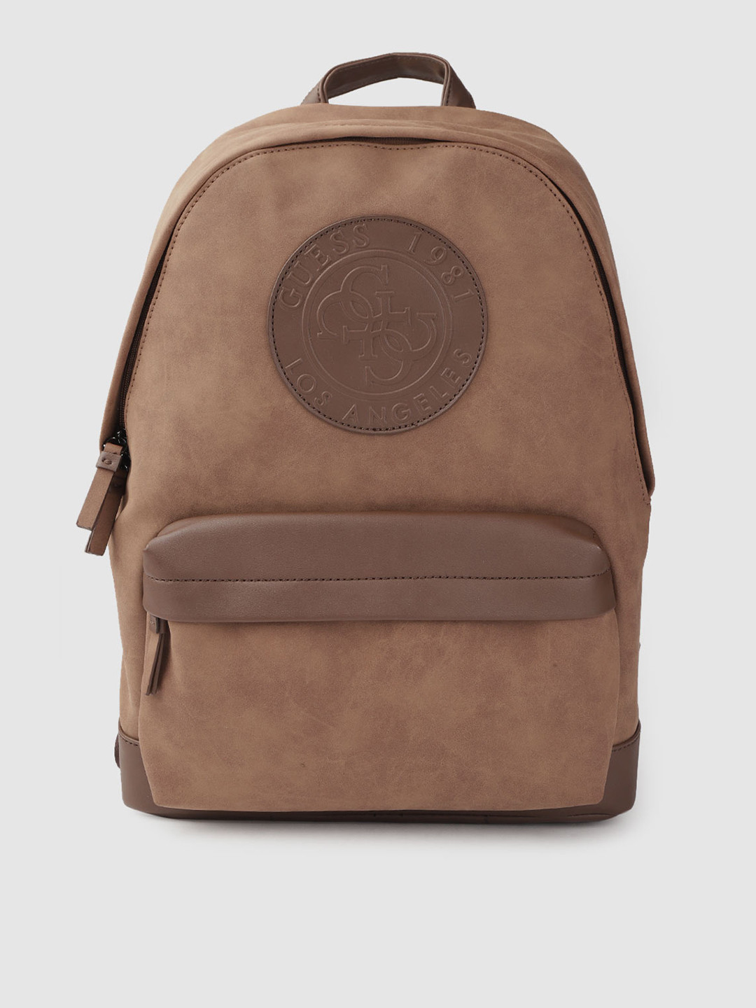 Buy GUESS Women Brown Solid Laptop Backpack - Backpacks for Women ...