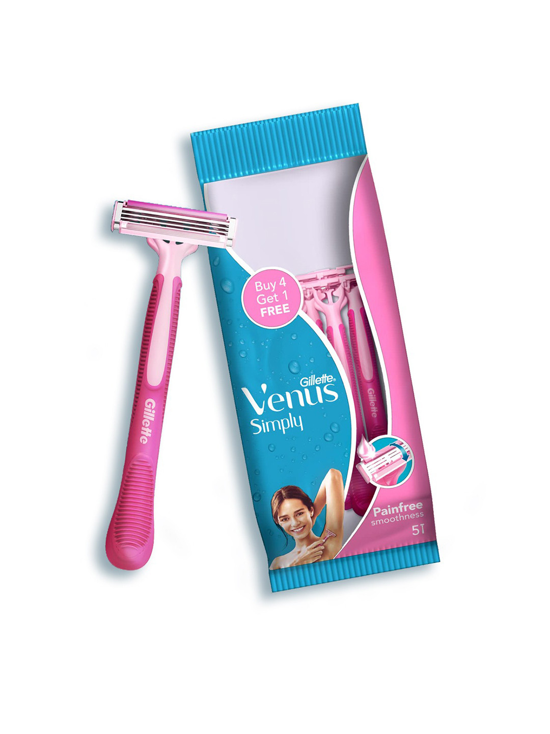 Buy Gillette Venus Women Set Of 5 Simply Venus Hair Removal Razors ...