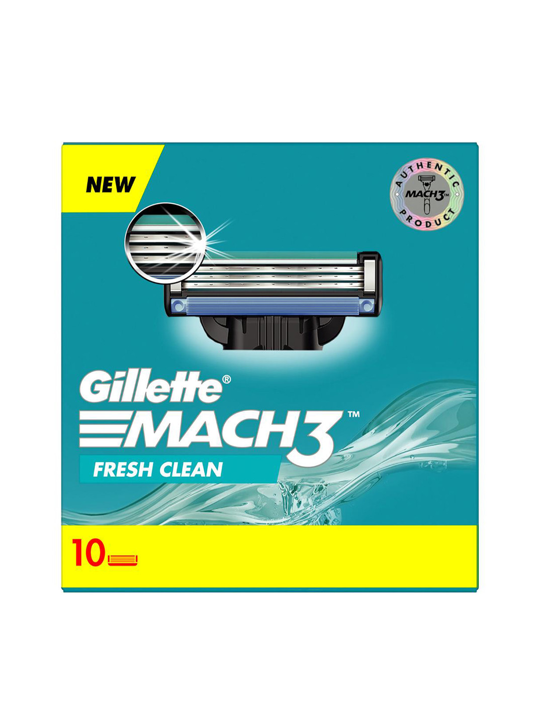 Buy Gillette Men Set Of 10 Mach 3 Shaving Blades - Razors And ...