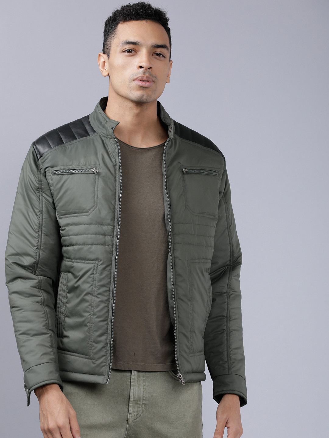 Buy LOCOMOTIVE Men Solid Puffer Jacket Jacket - Jackets for Men ...