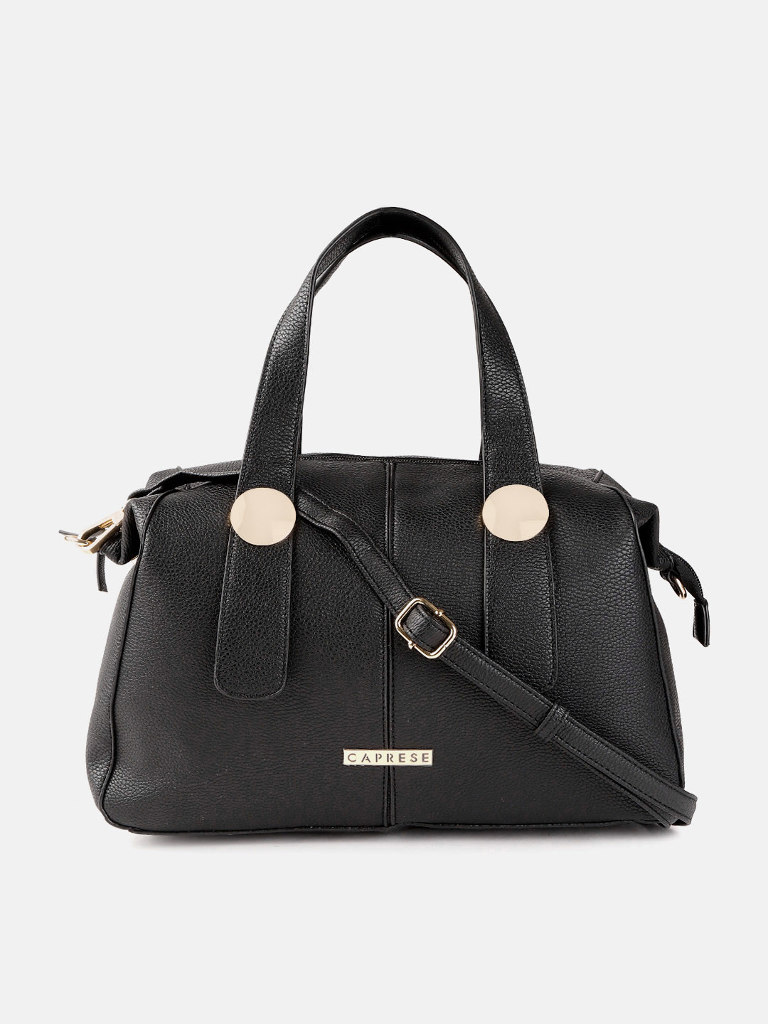 Buy Caprese Black Solid Handheld Bag - Handbags for Women 11153836 | Myntra