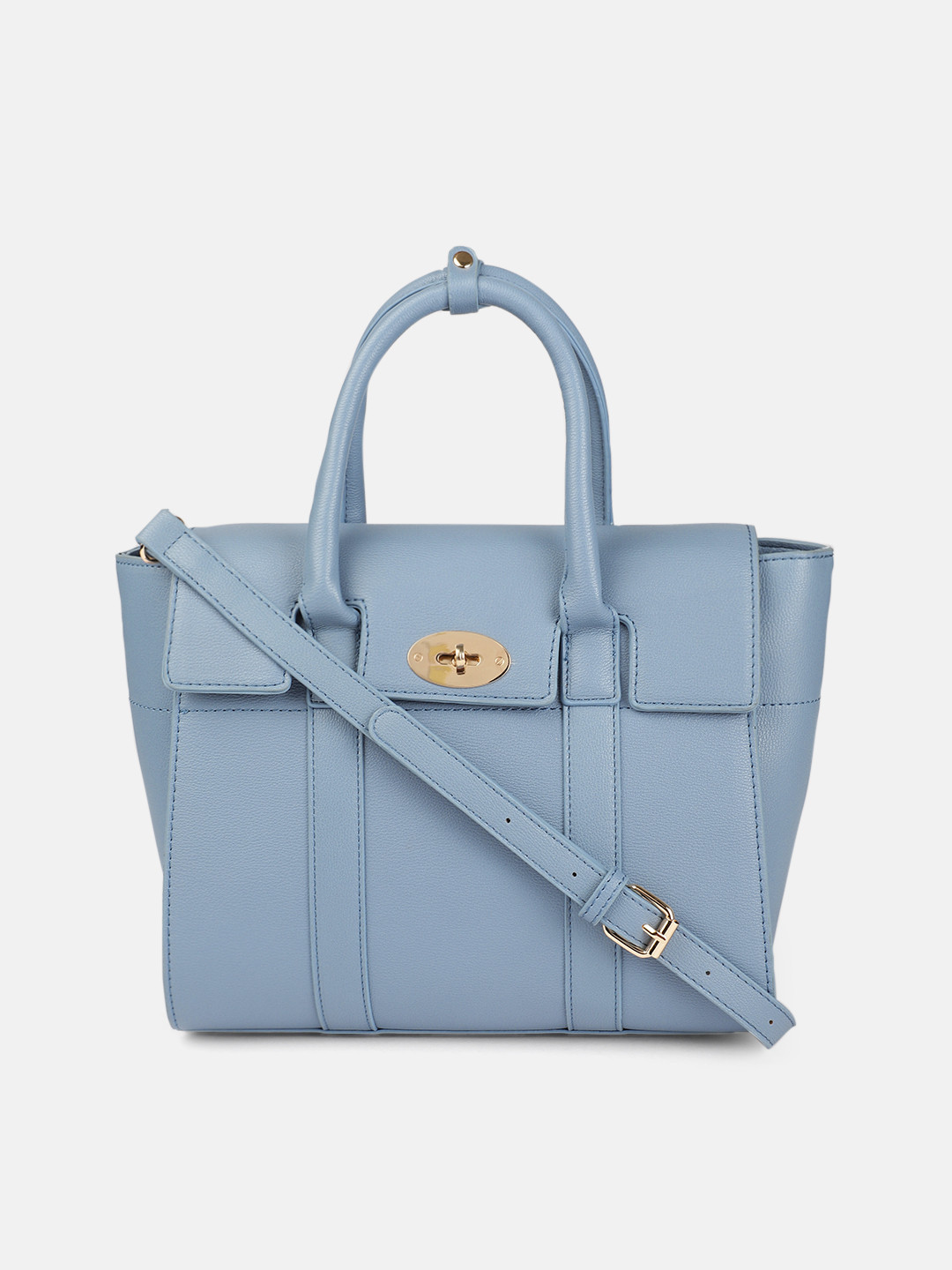 Buy Mast & Harbour Women Blue Solid Handheld Bag - Handbags for Women ...