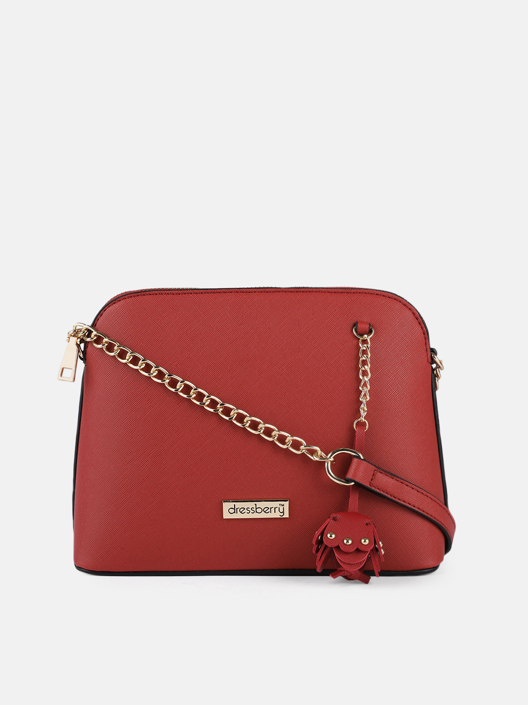 Buy DressBerry Red Solid Sling Bag - Handbags for Women 11154500 | Myntra