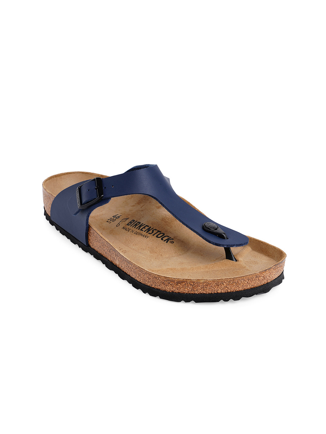 Buy Birkenstock Unisex Navy Blue Gizeh Birko Flor Regular Width Comfort ...