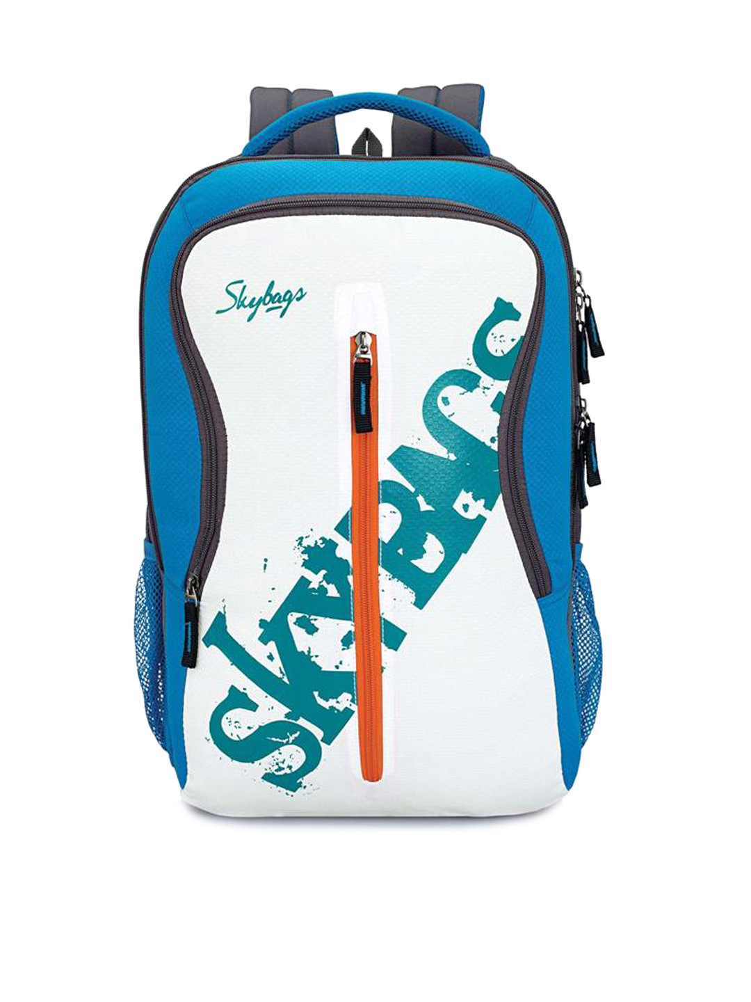 Buy Skybags Unisex Blue & White Printed Backpack - Backpacks for Unisex ...