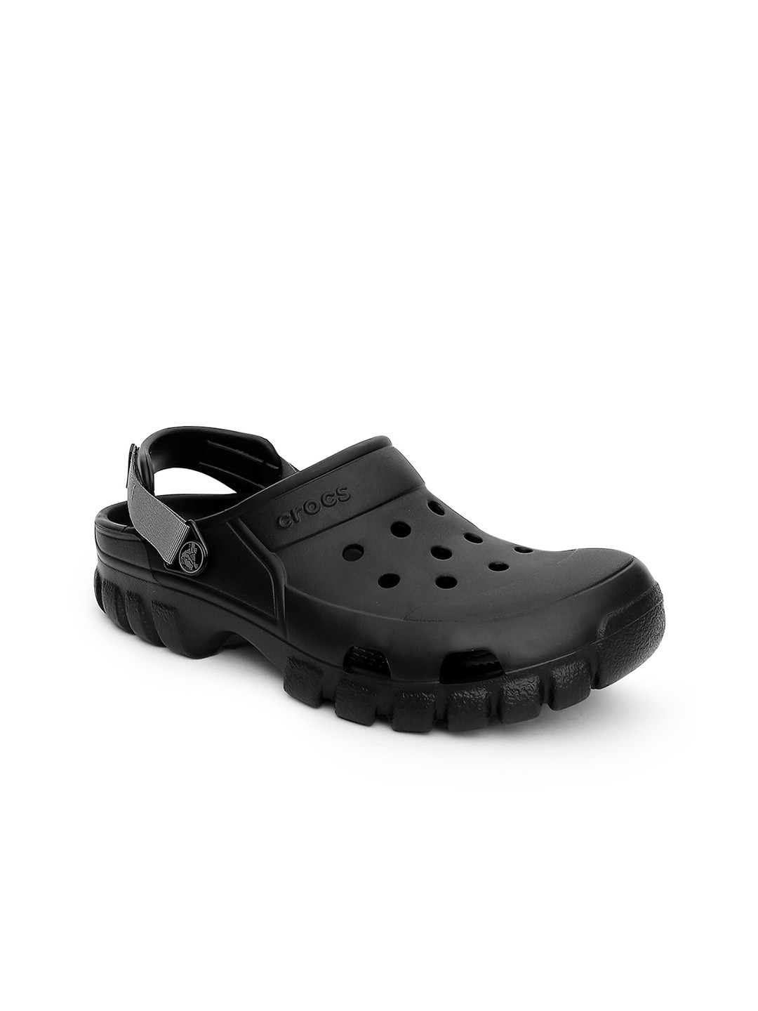 Buy Crocs Off Road Unisex Black Solid Clogs - Flip Flops for Unisex ...