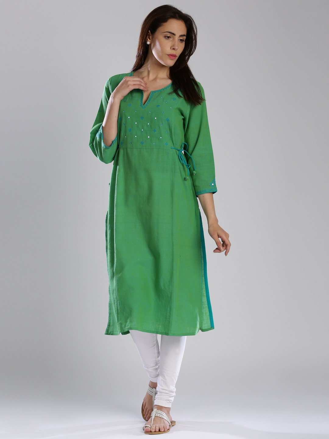 Buy Fabindia Green Kurta Kurtas For Women 1122329 Myntra