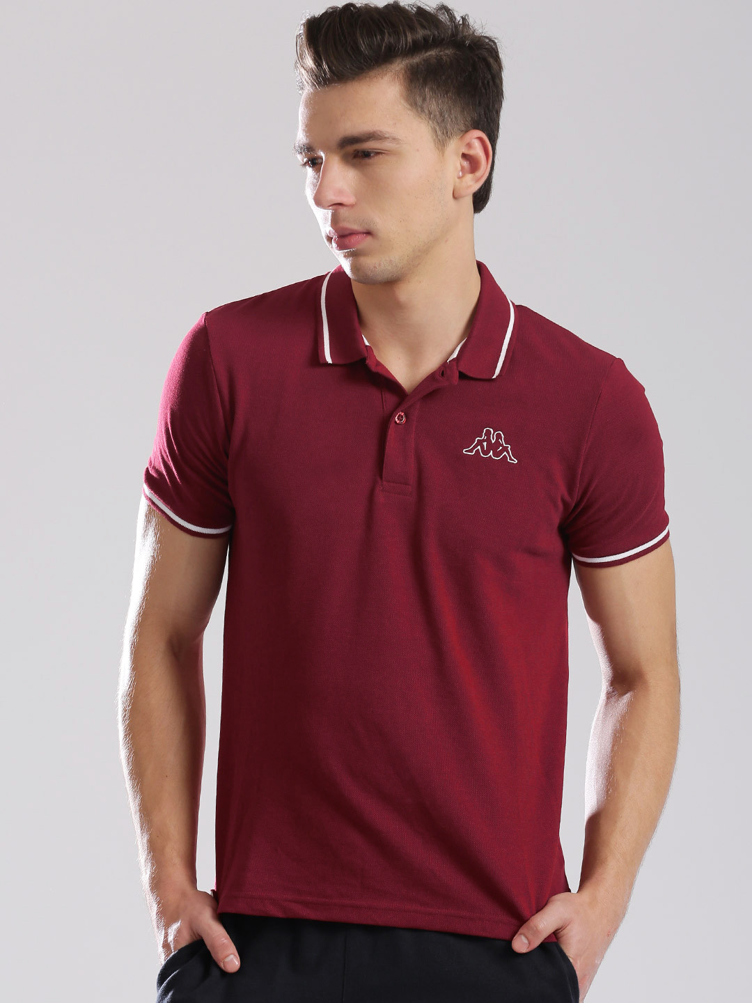 Buy Kappa Maroon Polo T Shirt - Tshirts for Men 1122487 | Myntra