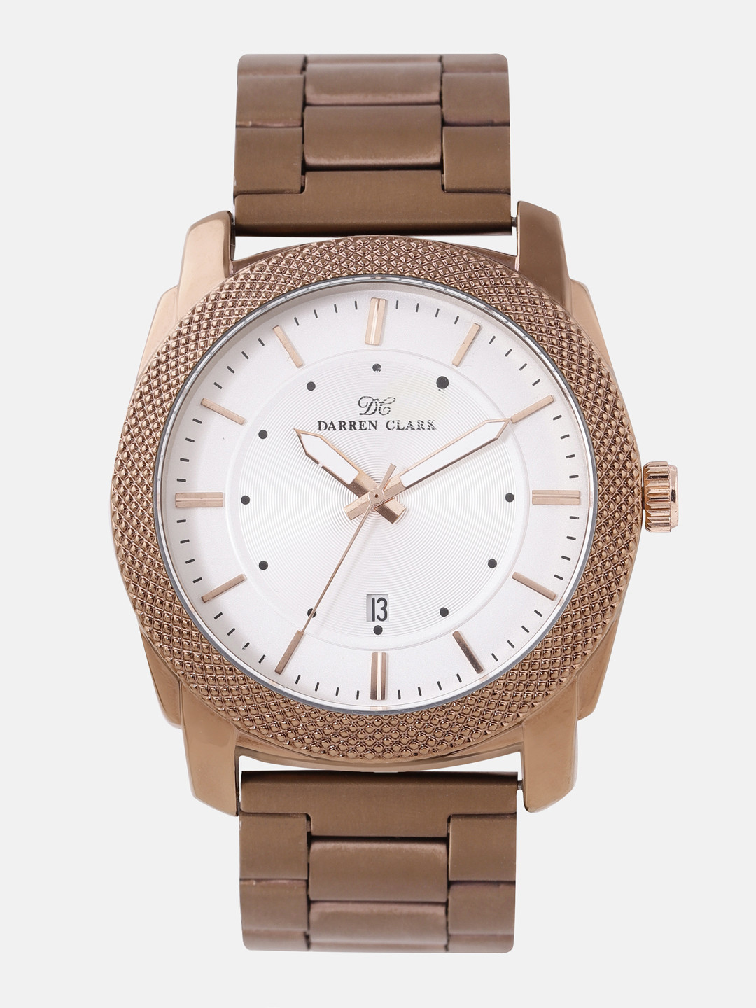 Buy DARREN CLARK Men White Analogue Watch 11012 CMD - Watches for Men ...