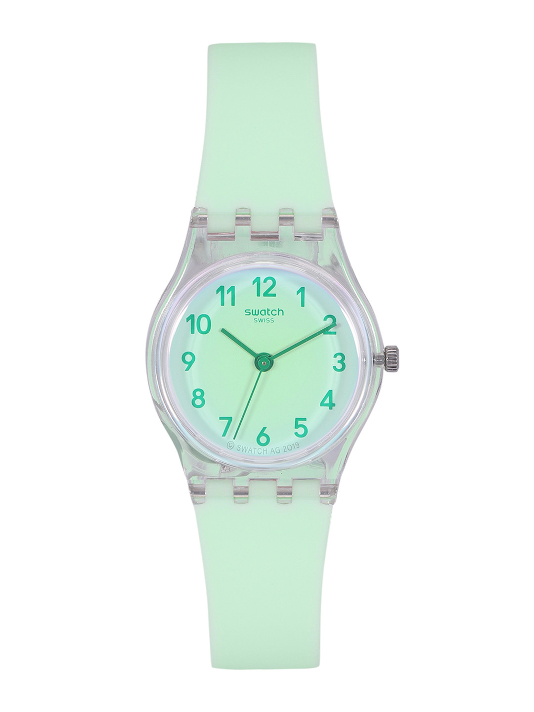 Buy Swatch Women Lime Green Water Resistant Analogue Swiss Made Watch ...