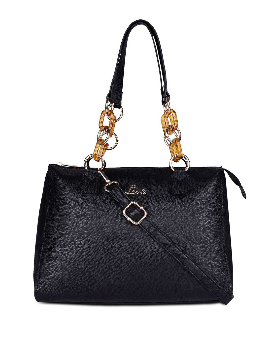 Buy Lavie Black Solid Handheld Bag - Handbags for Women 11284934 | Myntra