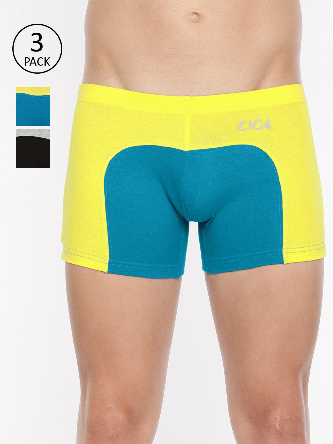 Buy IC4 Men Pack Of 3 Assorted Trunks 0296YBGBRYP3 - Trunk for Men ...