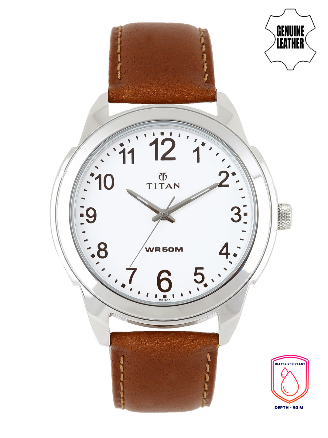 Buy Titan Men White Dial Watch 1585SL07 - Watches for Men 1129861 | Myntra