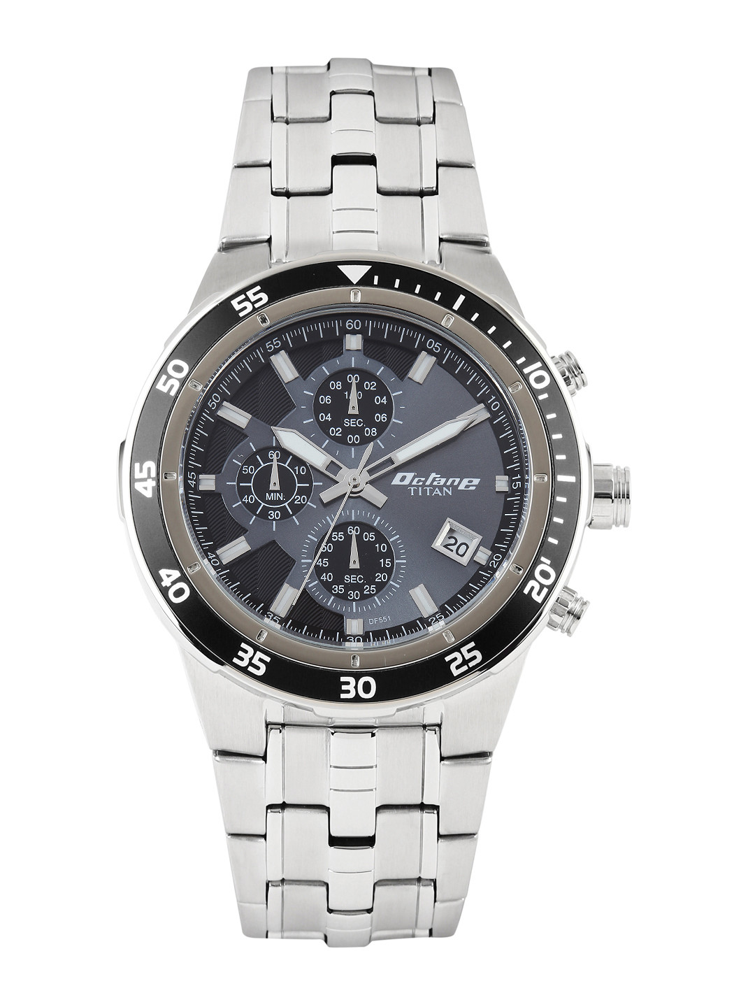 Buy Titan Octane Men Grey Dial Chronograph Watch 9466KM06J - Watches ...