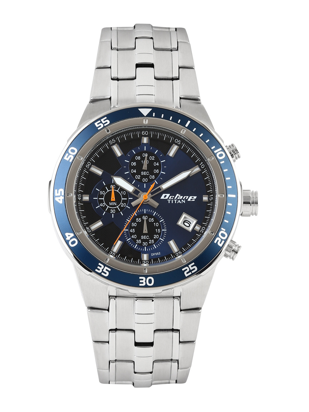 Buy Titan Octane Men Blue Dial Chronograph Watch 9466KM08J - Watches ...