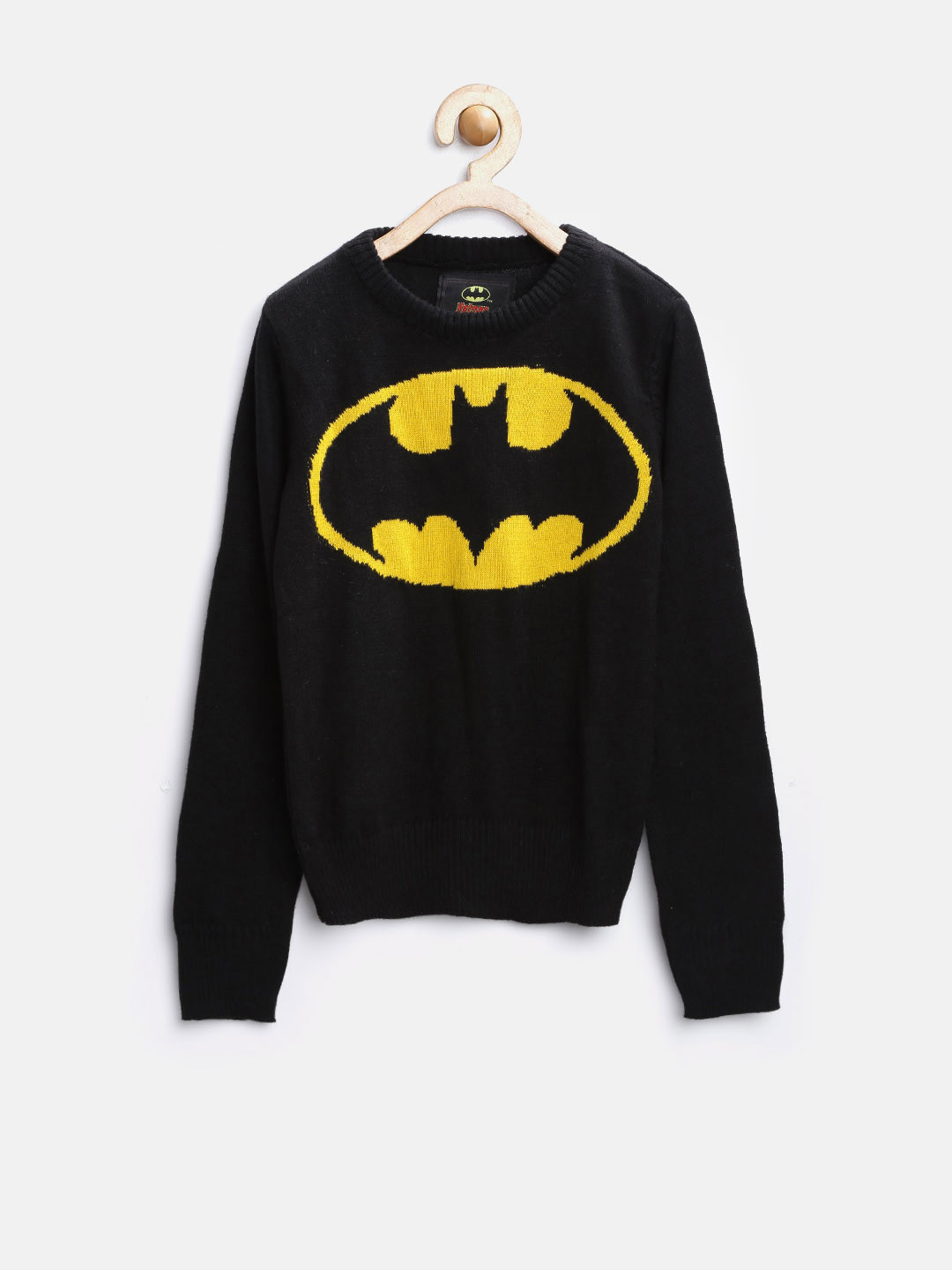 Buy Kids Ville Boys Black Batman Printed Sweater - Sweaters for Boys ...