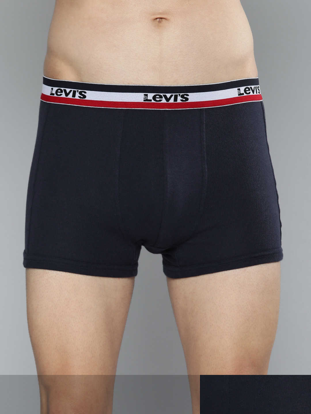 Buy Levis Men Pack Of 2 Navy Blue Solid Trunk #003 TRUNK - Trunk for ...